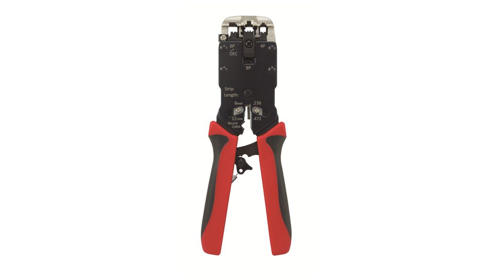 RND 550-00531 | RND Ratchet Crimping Pliers for Modular Plugs, 4P / 6P / 8P, 205mm | Distrelec ...